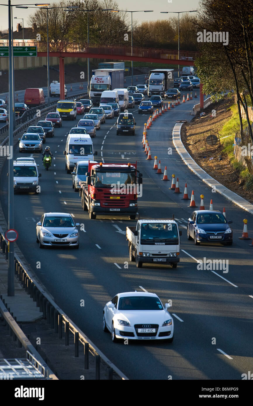 A66 Traffic Congestion in Middlesbrough Cleveland England Stock Photo ...