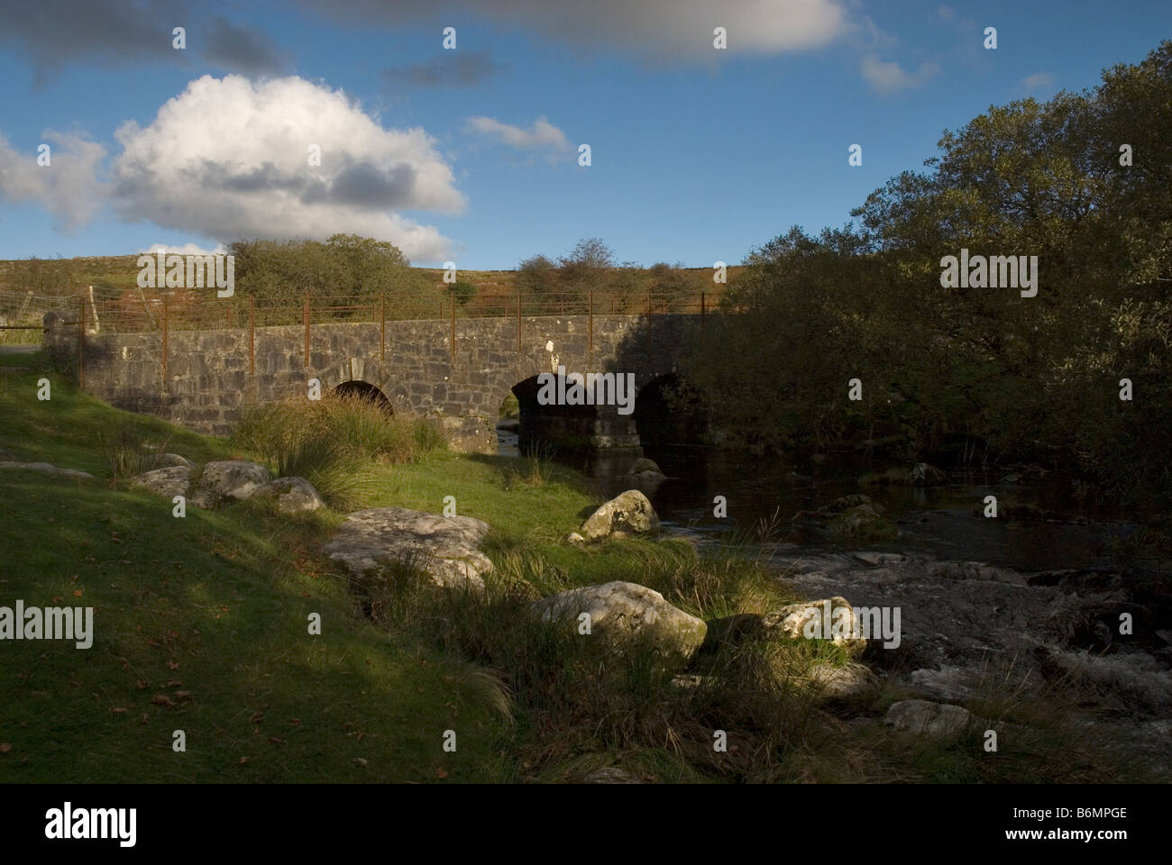 Old bridge, Merrivale, Dartmoor National Park, Tavistock, Devon ...