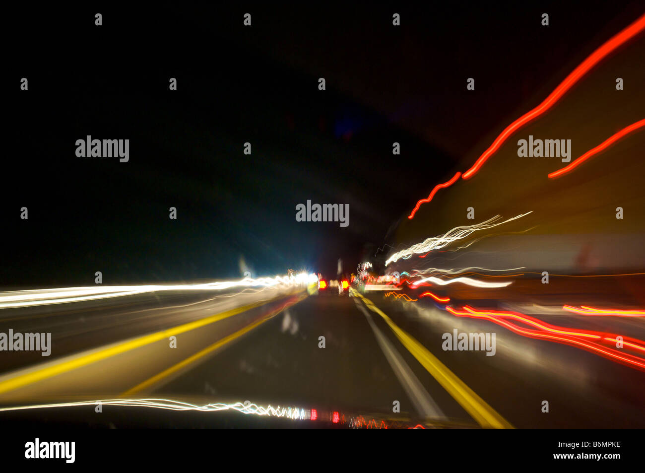Autobahn at night hi-res stock photography and images - Alamy