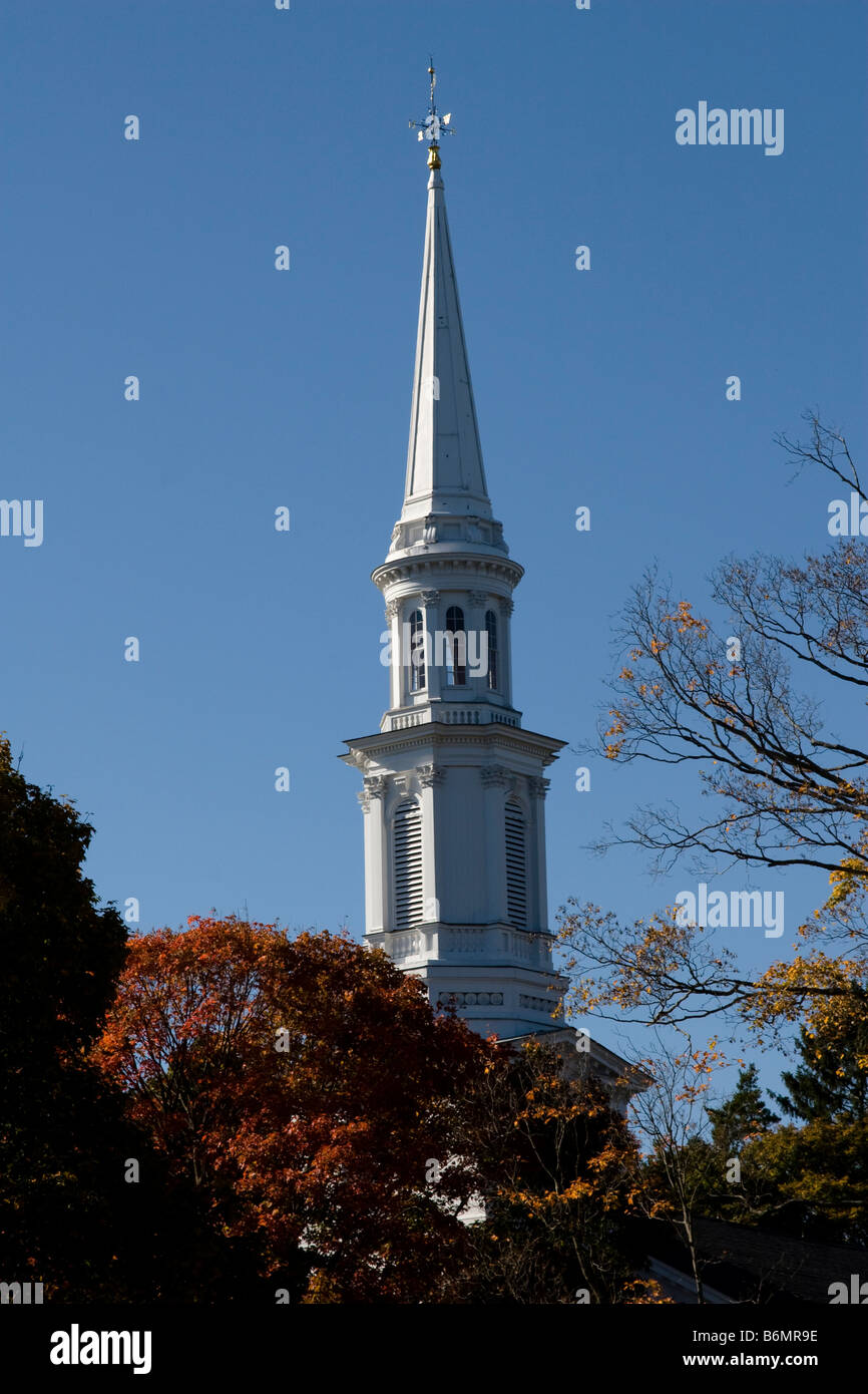 Church Spire overlooking Battle Green Lexington MA Massachusetts New ...