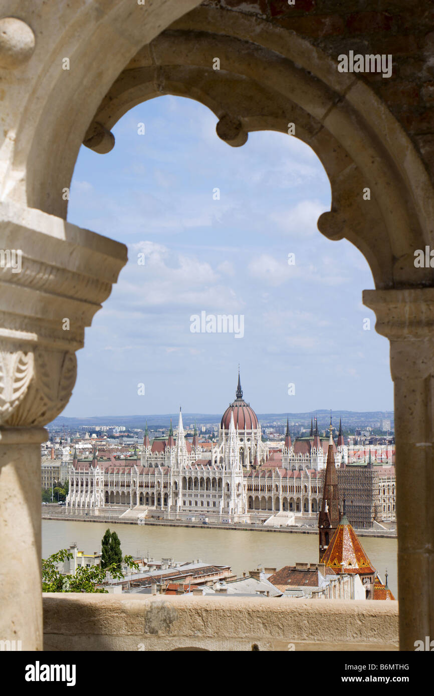 Budapest - parliament from walls Stock Photo - Alamy