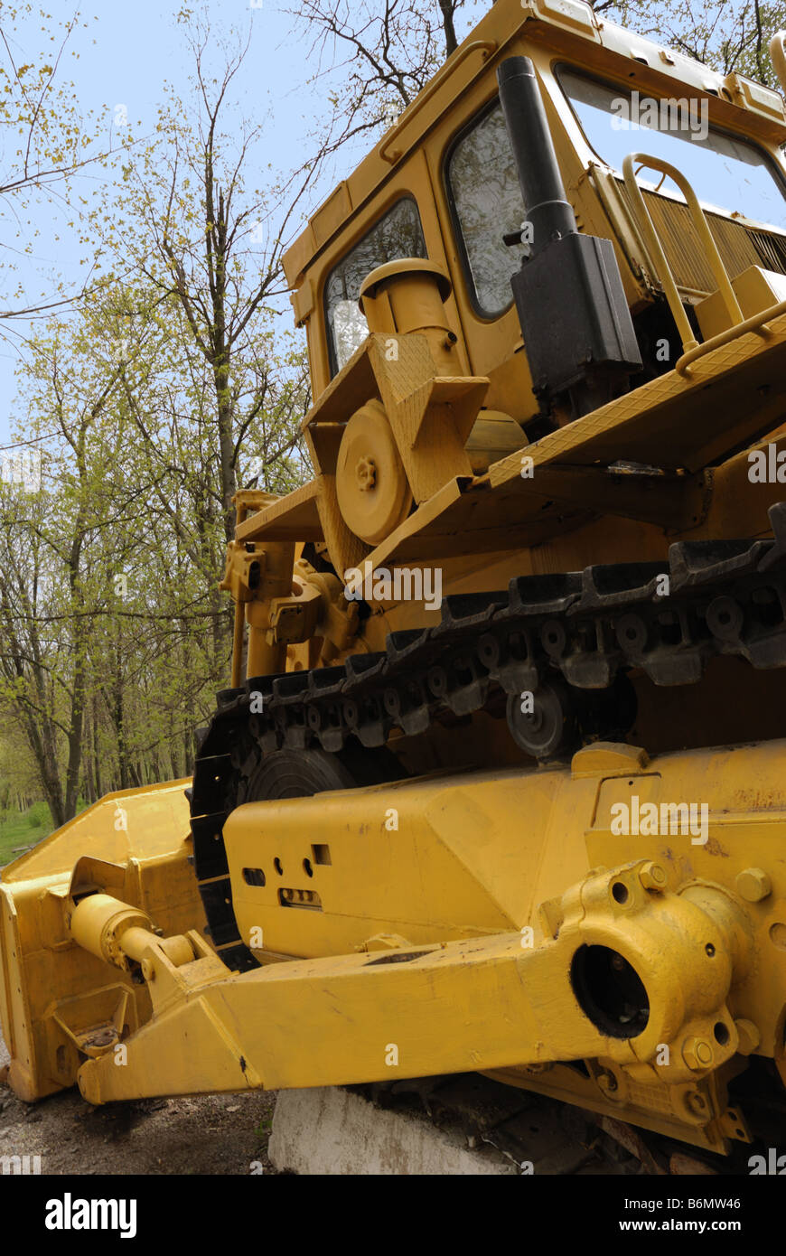 Tractor The agricultural equipment The greater machine the bulldozer ...