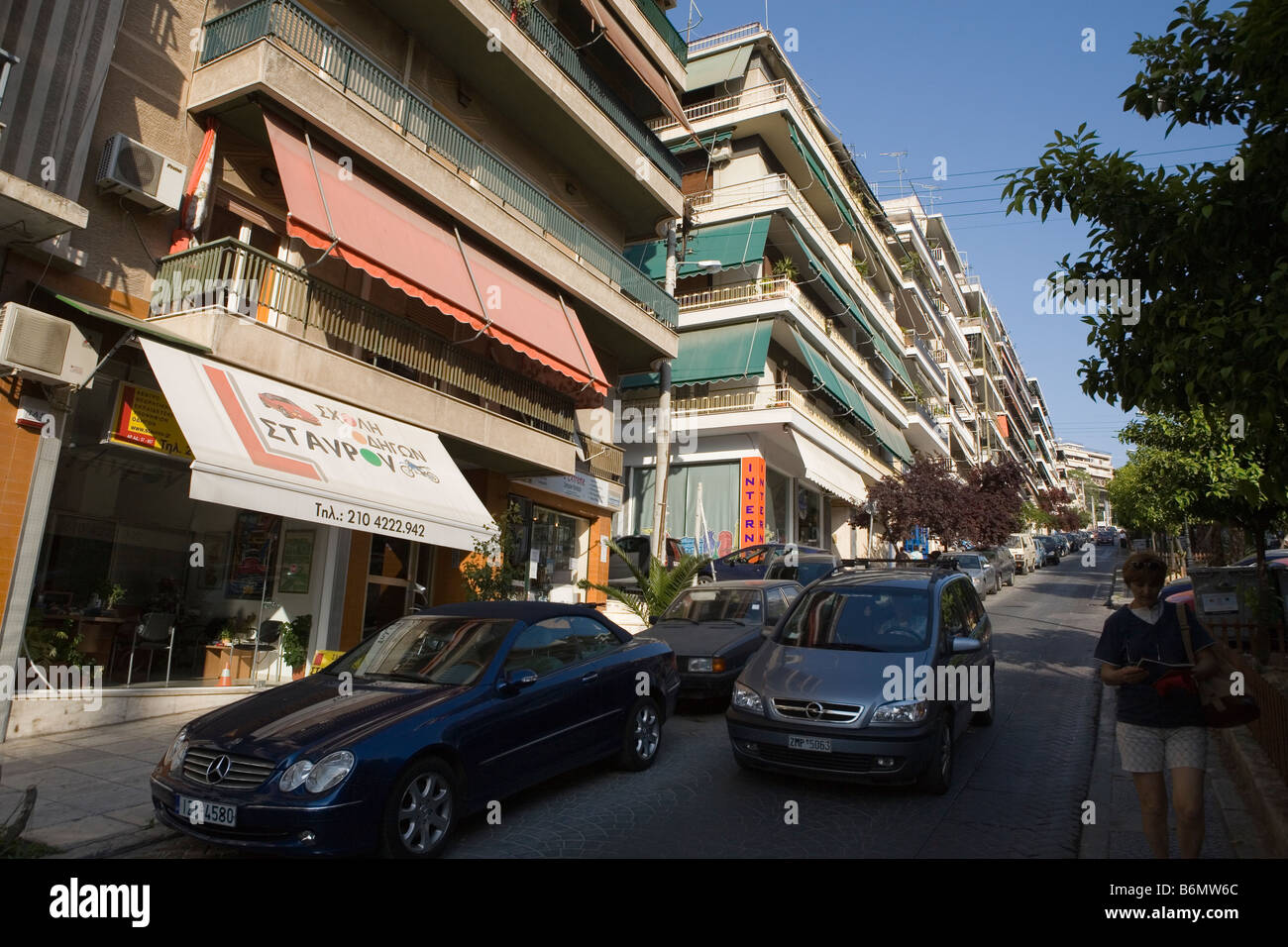 Greece, Athens, Piraeus street view, architecture, Balkans, Eastern ...