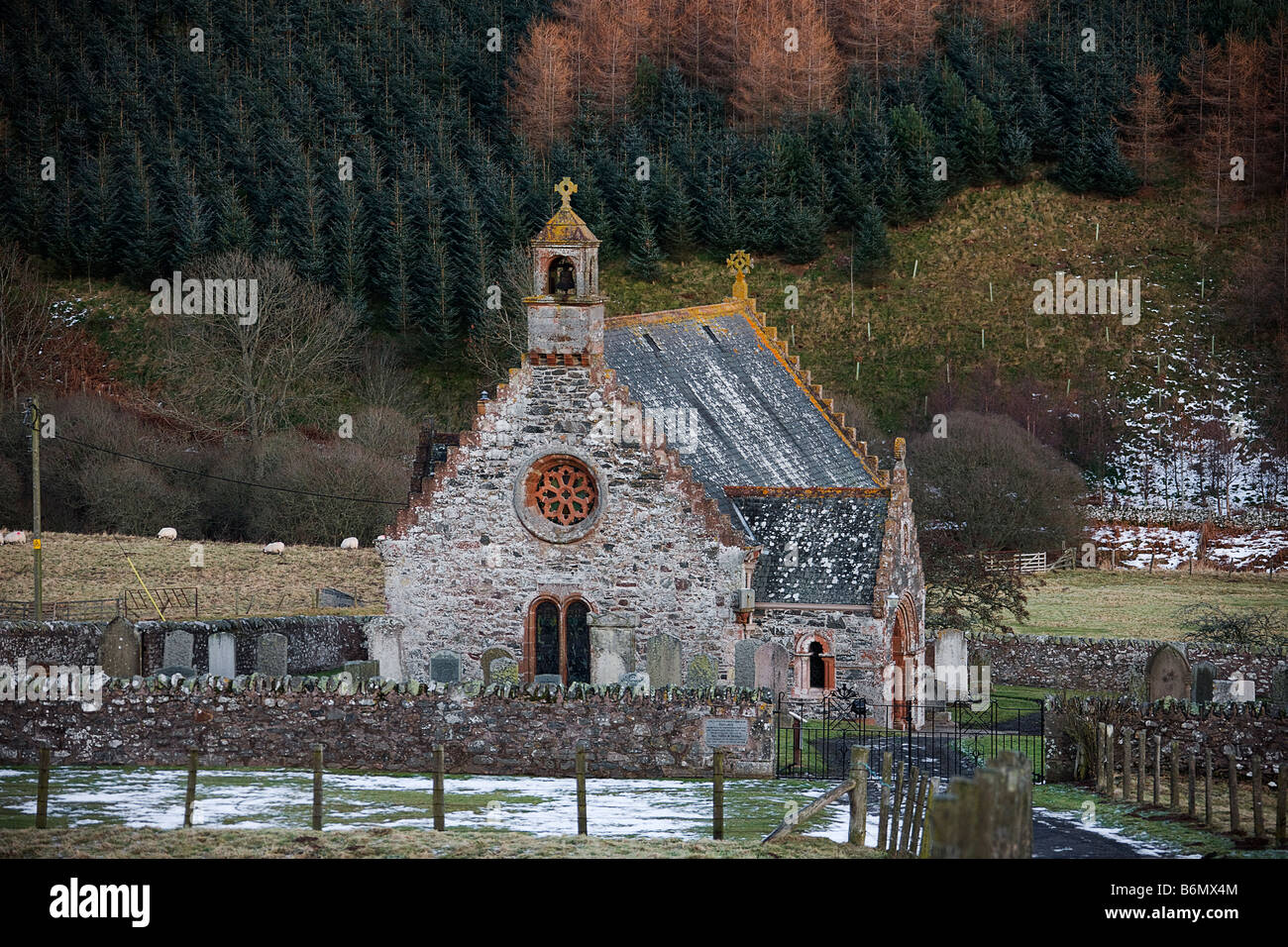 Cranshaws Kirk. Scottish Borders Stock Photo - Alamy
