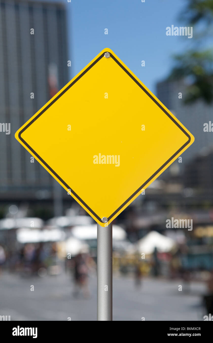 blank warning sign Stock Photo - Alamy