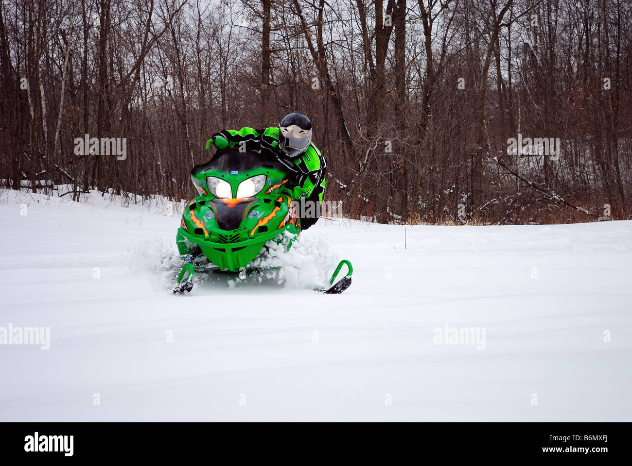 Snowmobiling snowmobile hi-res stock photography and images - Alamy