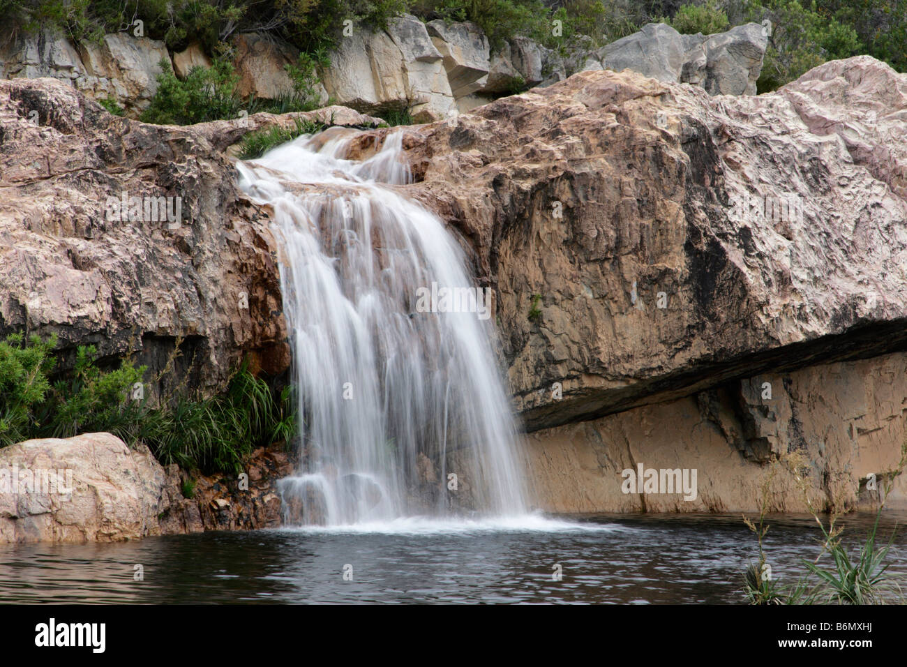Waterfall at Beaverlac in the Western Cape South Africa Stock Photo - Alamy