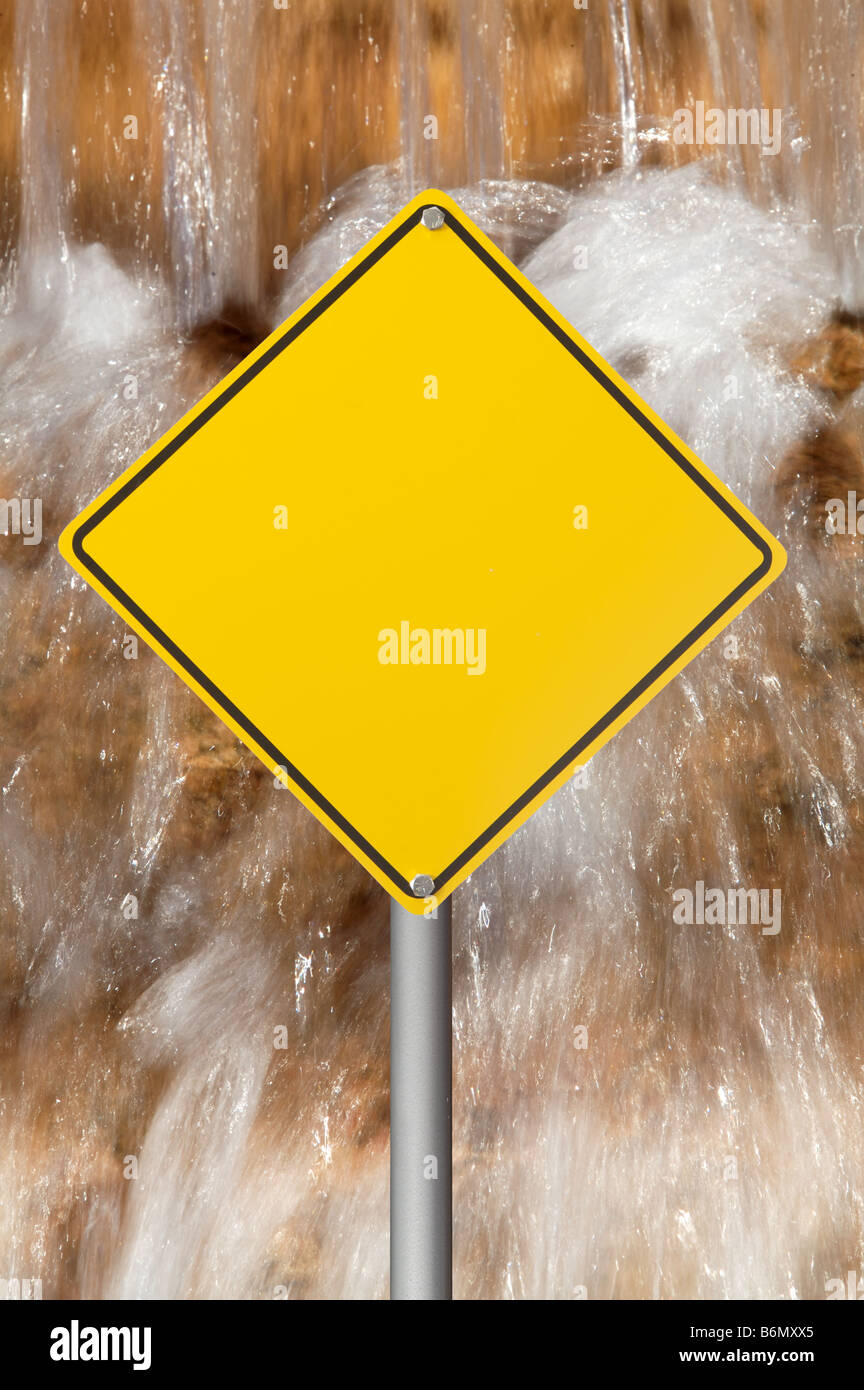 blank warning sign Stock Photo - Alamy