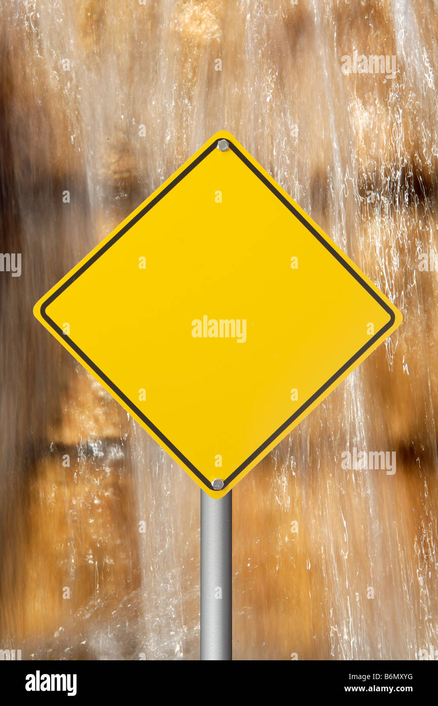 blank warning sign Stock Photo - Alamy