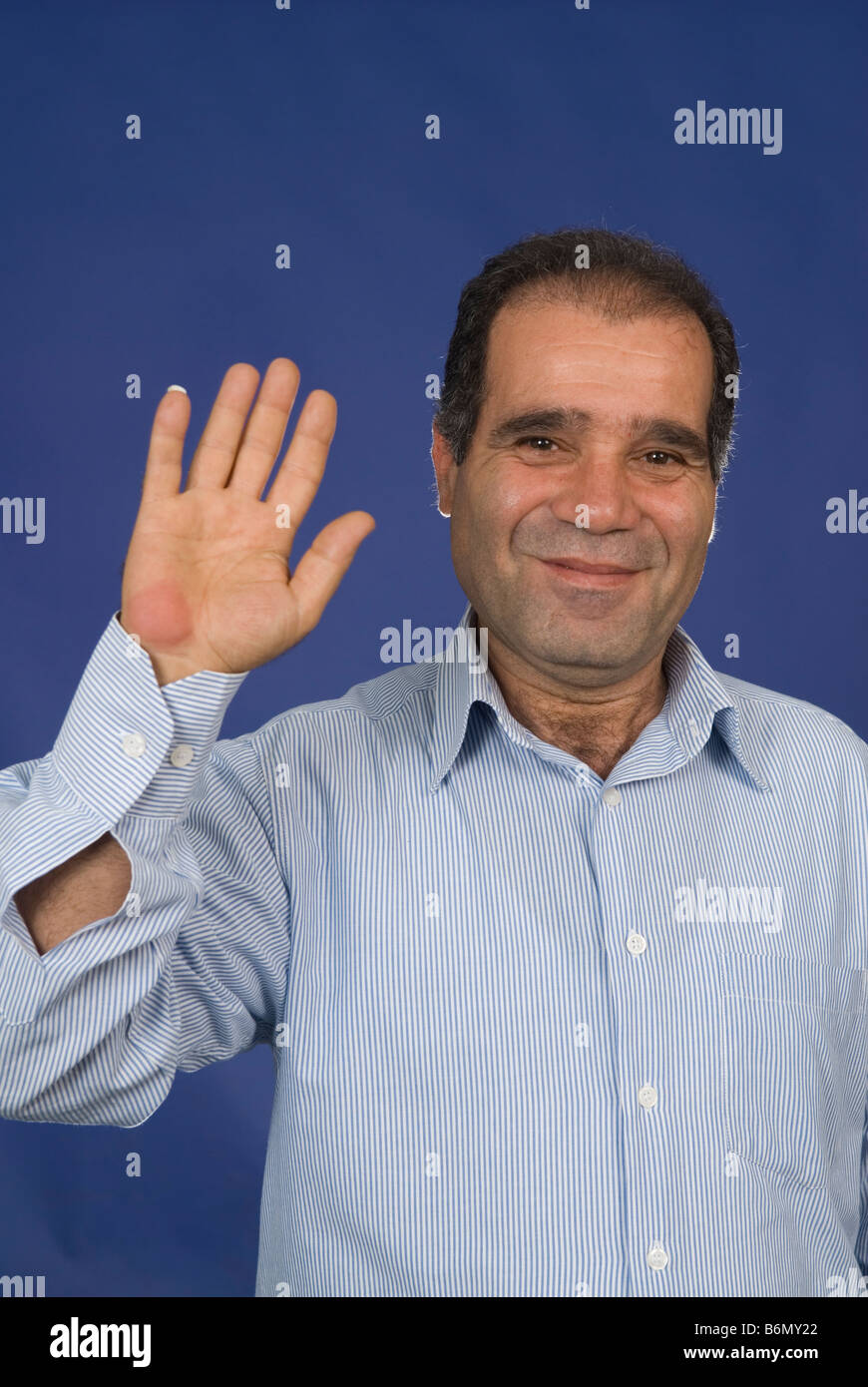 Man waving hand High Resolution Stock Photography and Images - Alamy