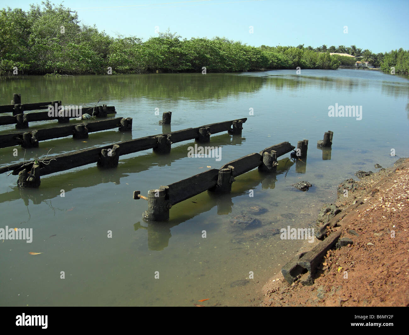 Bridge washed away hi-res stock photography and images - Alamy