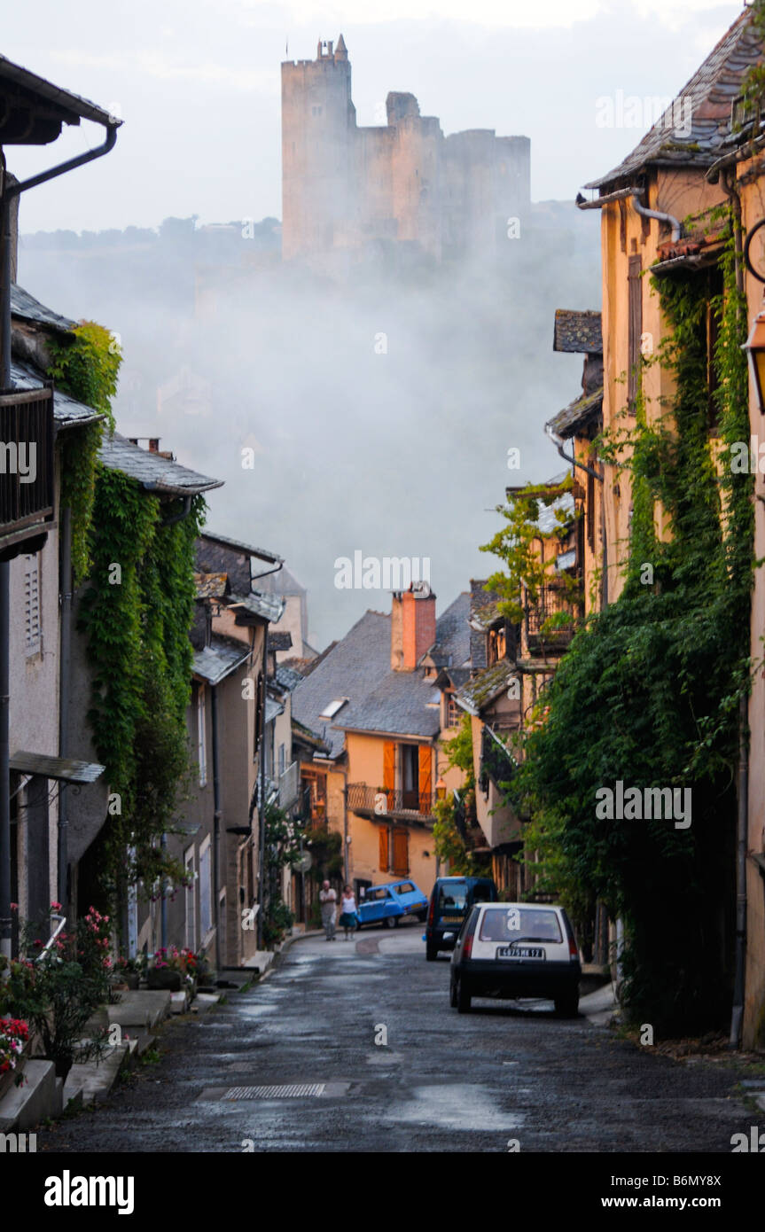 The medieval castle of Najac, midi Pyrenees, France Stock Photo - Alamy
