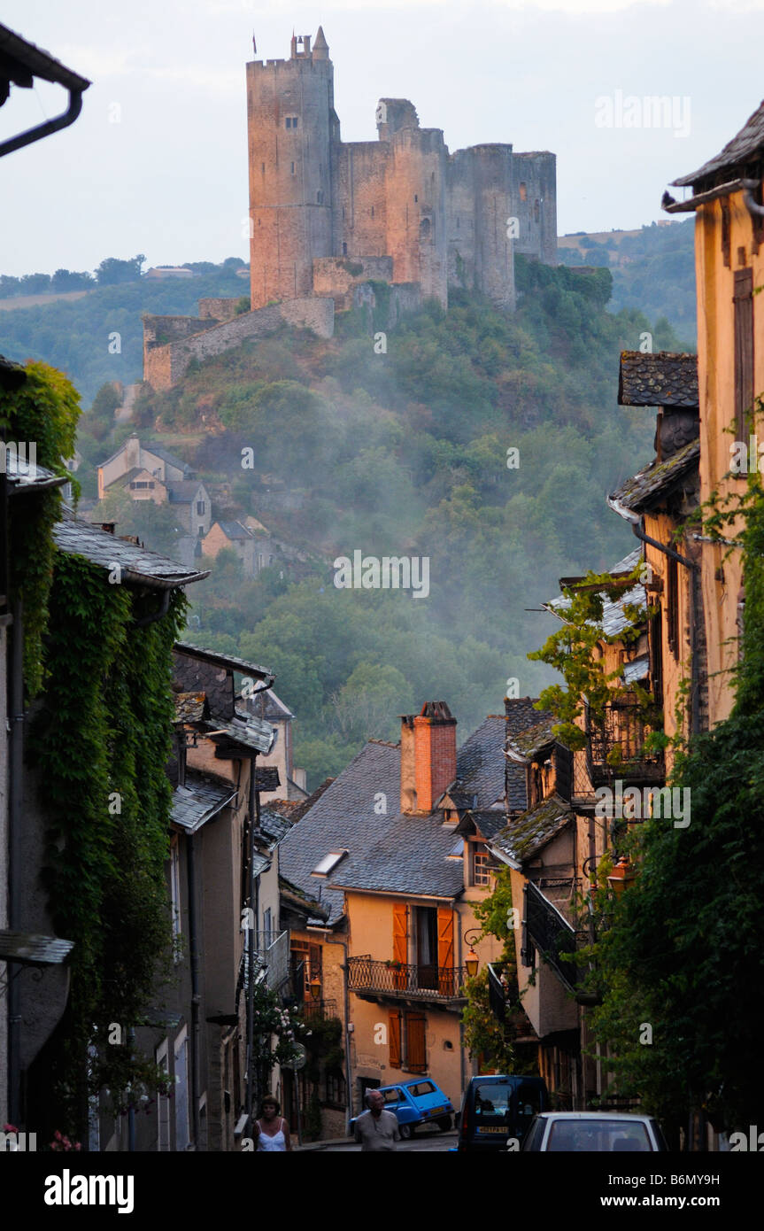 The medieval castle of Najac, midi Pyrenees, France Stock Photo - Alamy