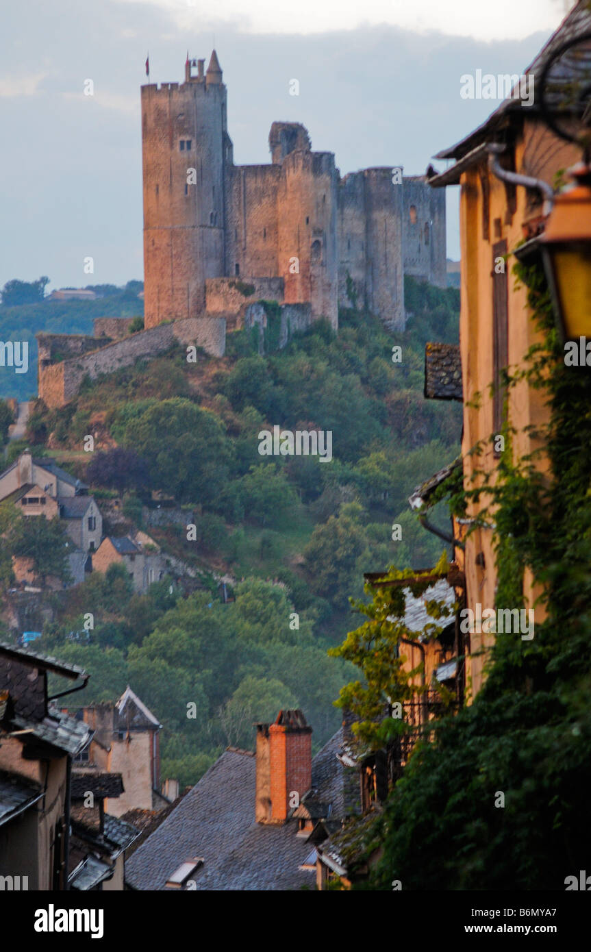 The medieval castle of Najac, midi Pyrenees, France Stock Photo - Alamy