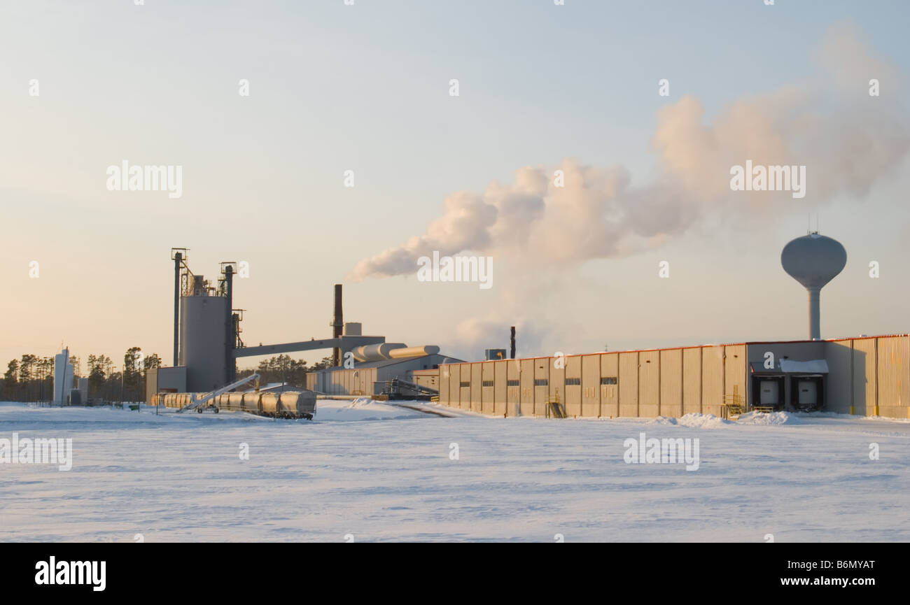 Factory during the winter months Stock Photo - Alamy