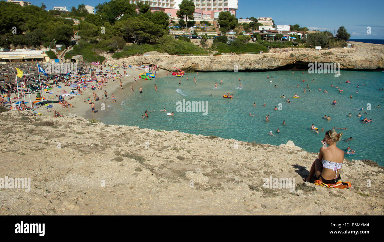 Mallorca beach sunbathing hi-res stock photography and images - Alamy