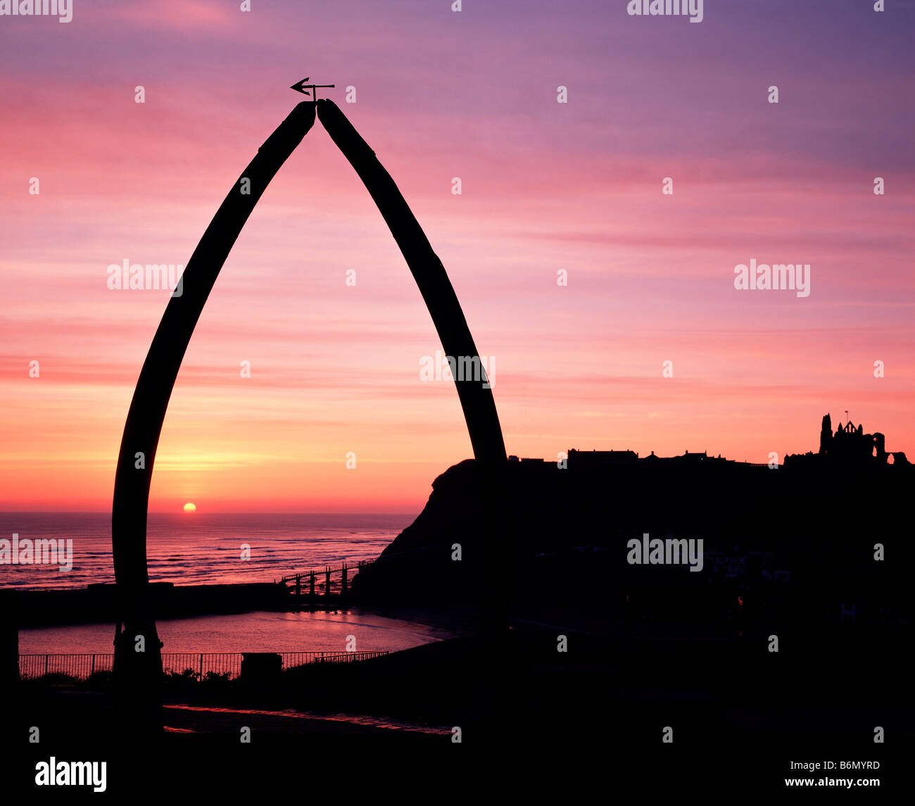 Whalebone Arch Whitby Yorkshire England UK Stock Photo - Alamy