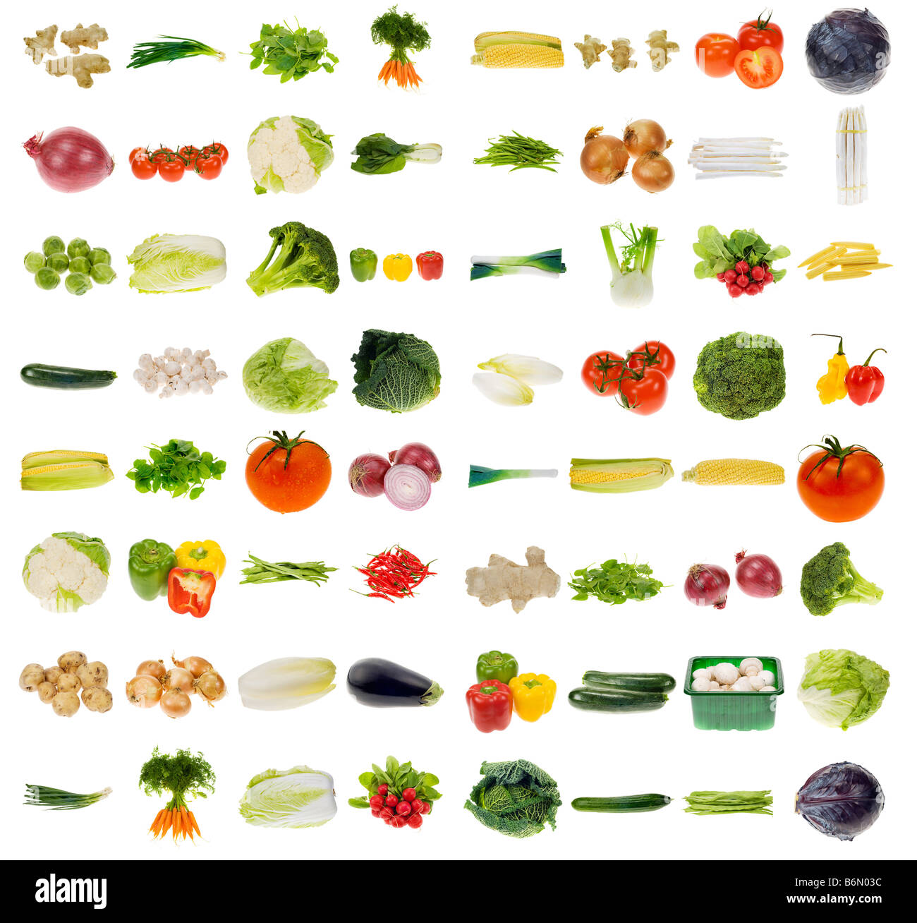 huge vegetable collection isolated on a white background all pieces ...