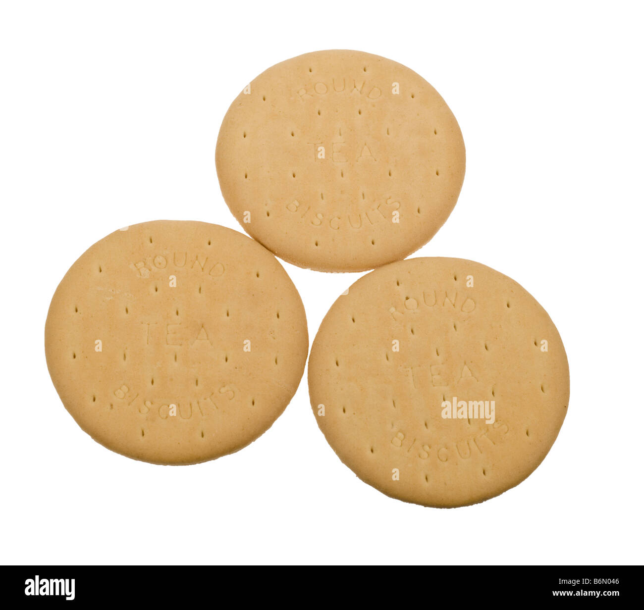 delicious tea biscuits isolated on a white background Stock Photo - Alamy