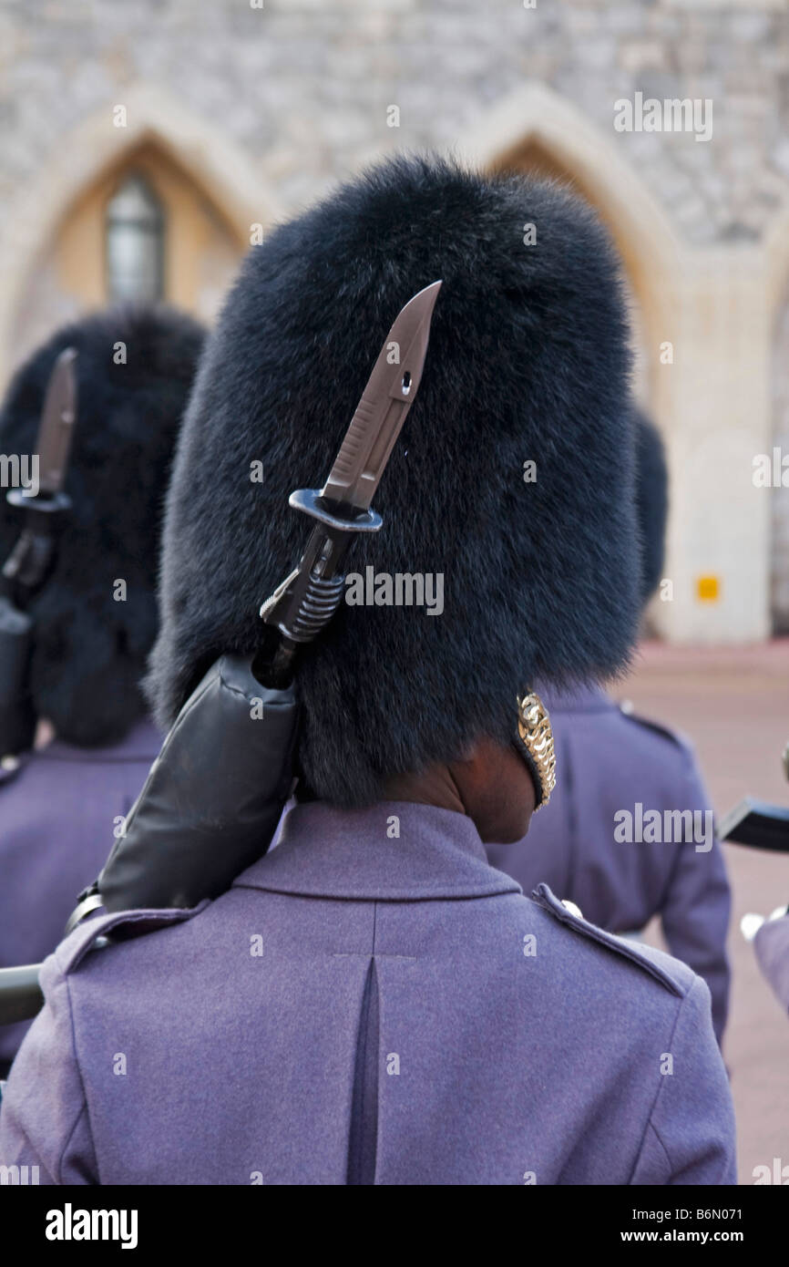 Guard at Windsor Castle Stock Photo - Alamy