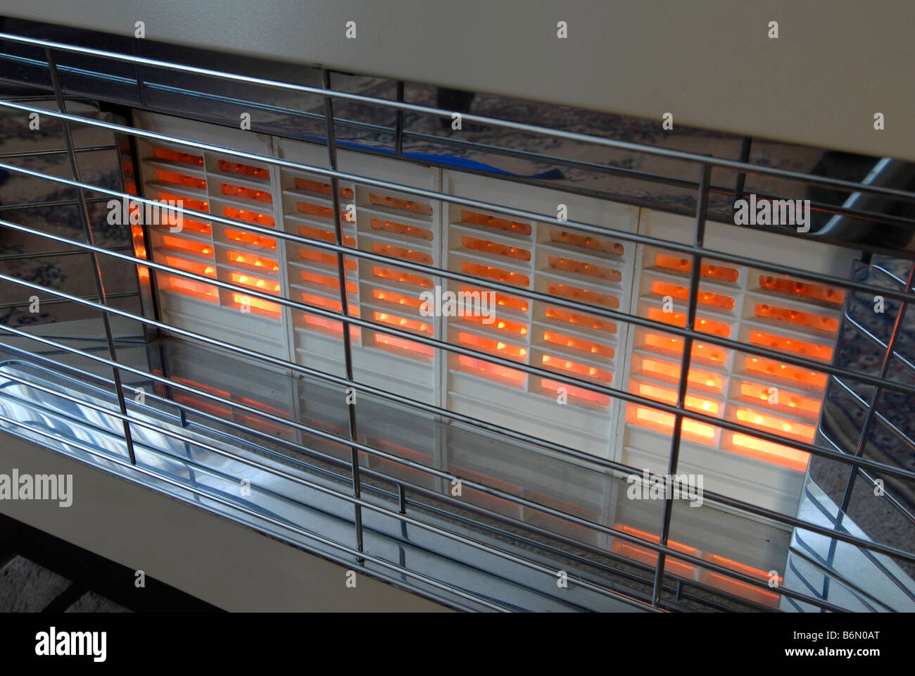 Gas room heater Stock Photo - Alamy