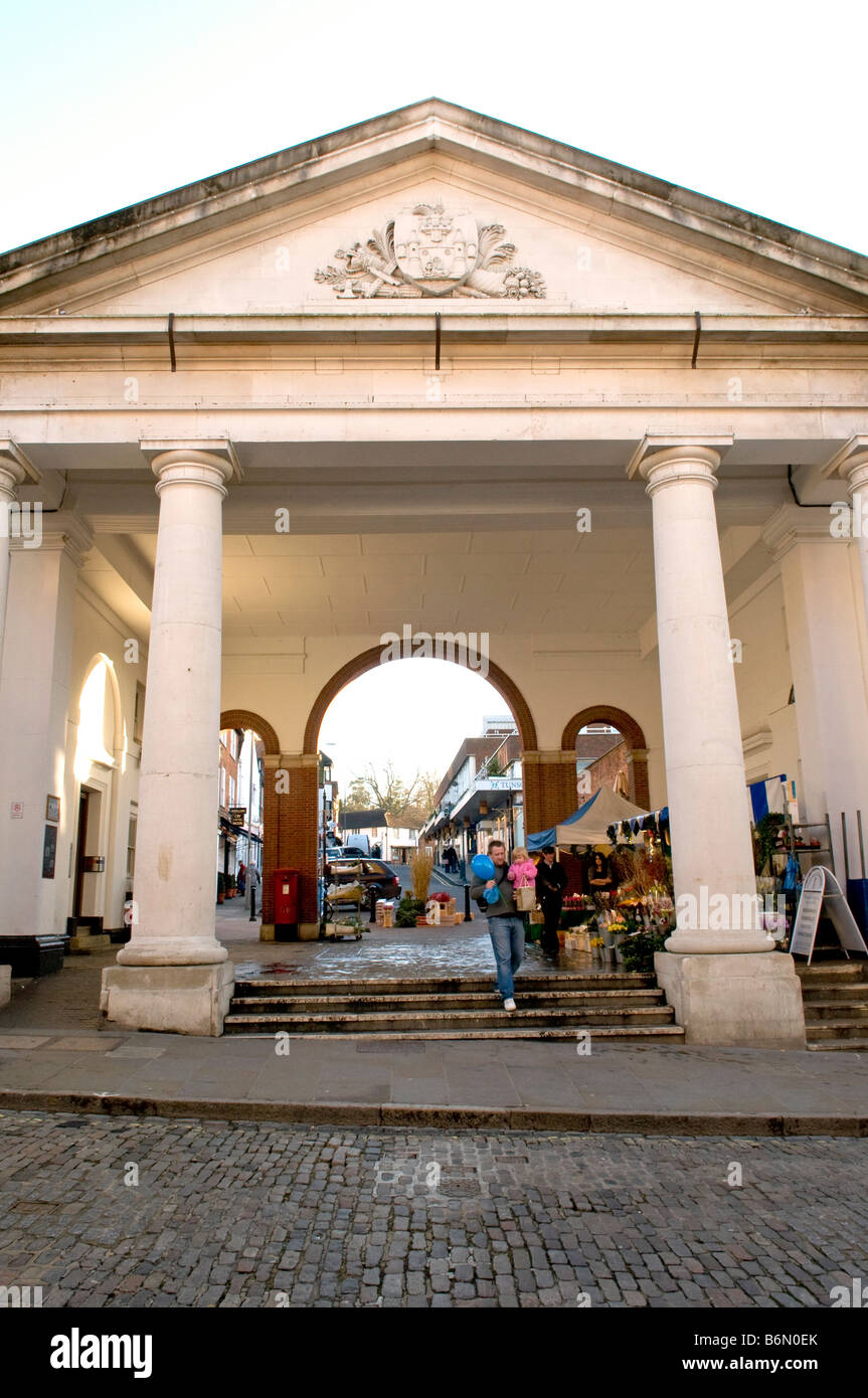 Flower market in Guildford Stock Photo - Alamy