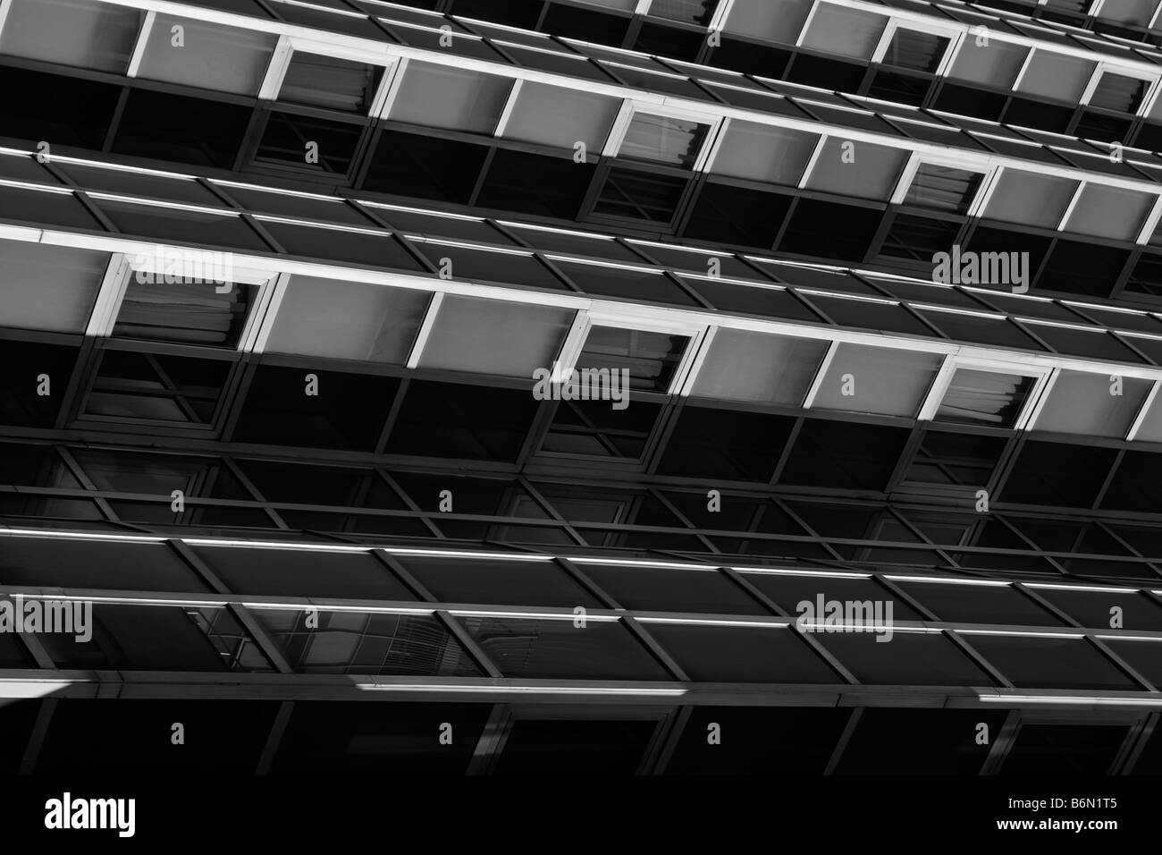 Horizontally oriented picture of a building windows Stock Photo - Alamy