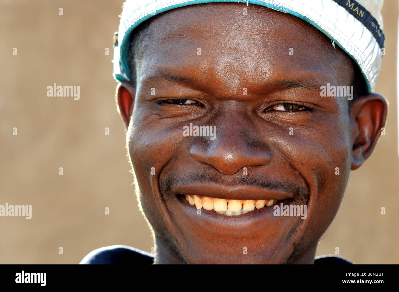 man outside lusaka, zambia Stock Photo - Alamy