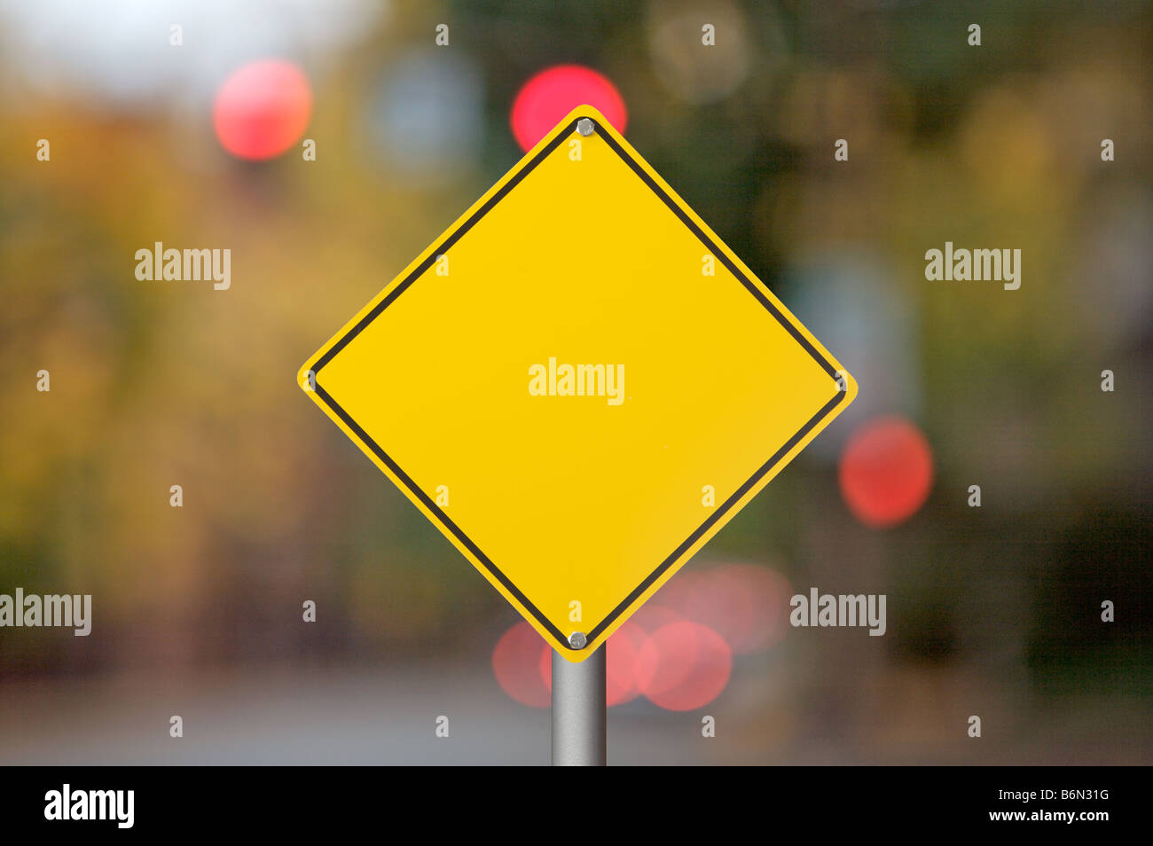 blank warning sign Stock Photo - Alamy