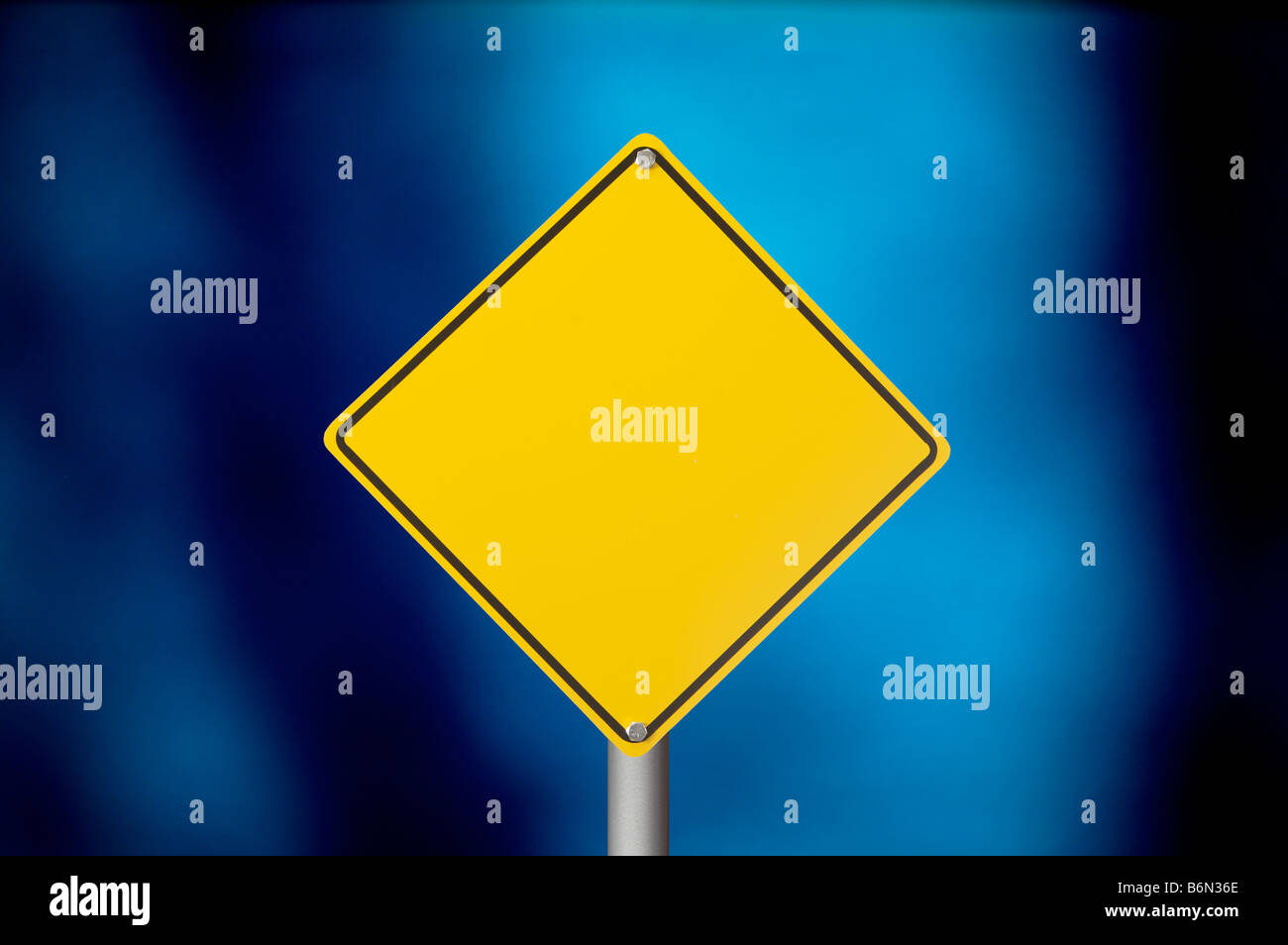 blank warning sign Stock Photo - Alamy