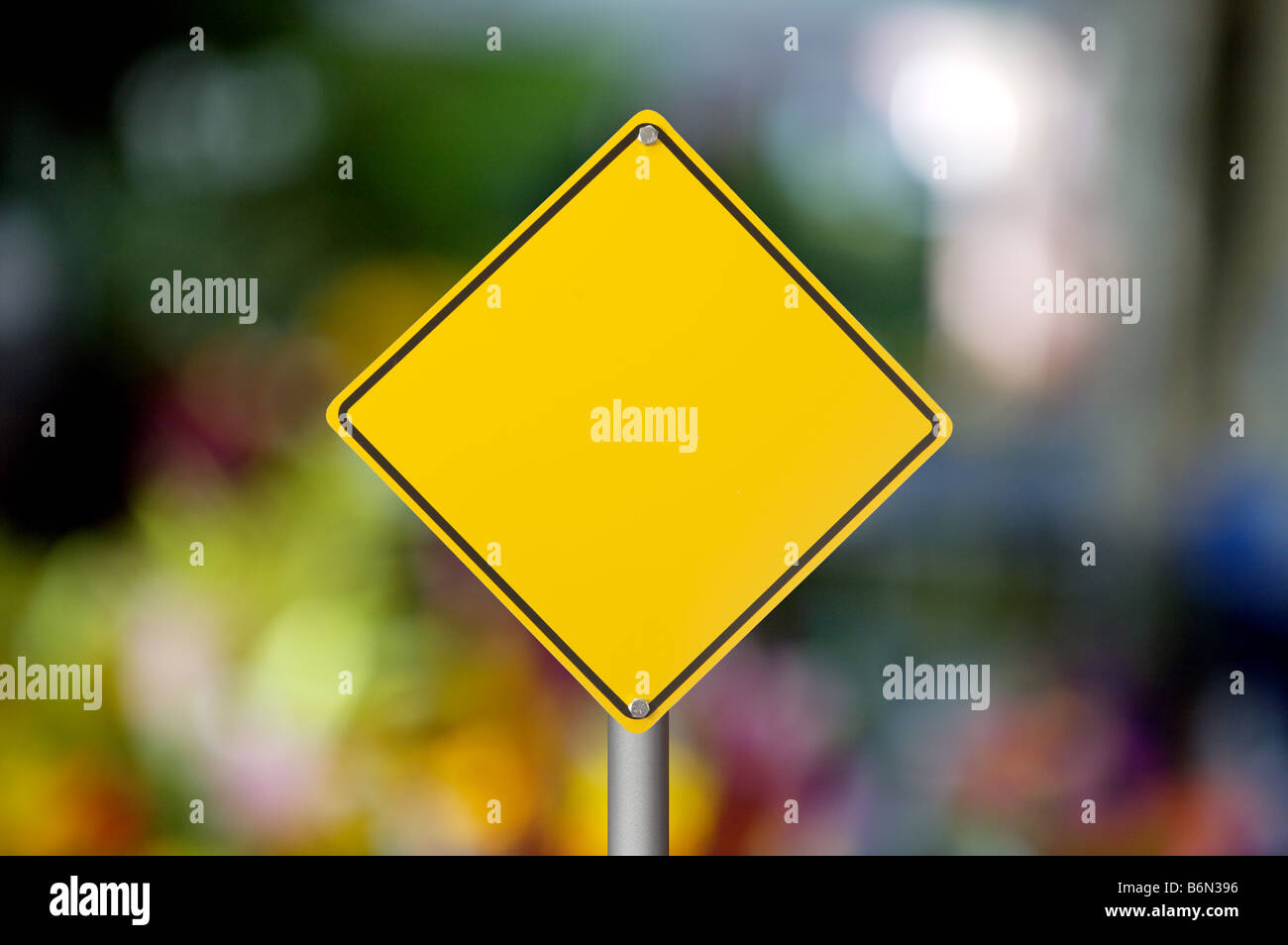 blank warning sign Stock Photo - Alamy
