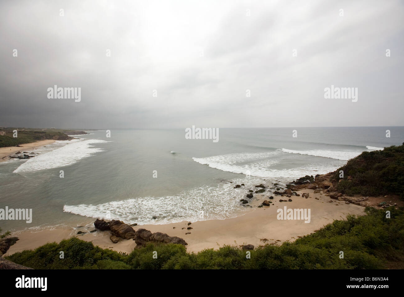 Ghana, west coast, Senya Beraku. Fort Good Hope, right point break ...