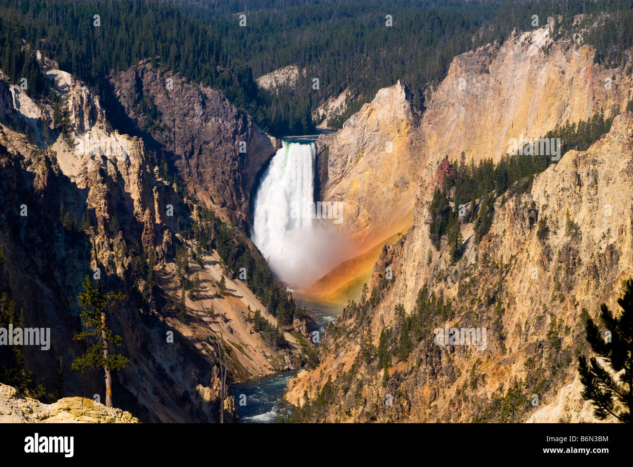 Artist Point, Lower Yellowstone Falls Stock Photo - Alamy