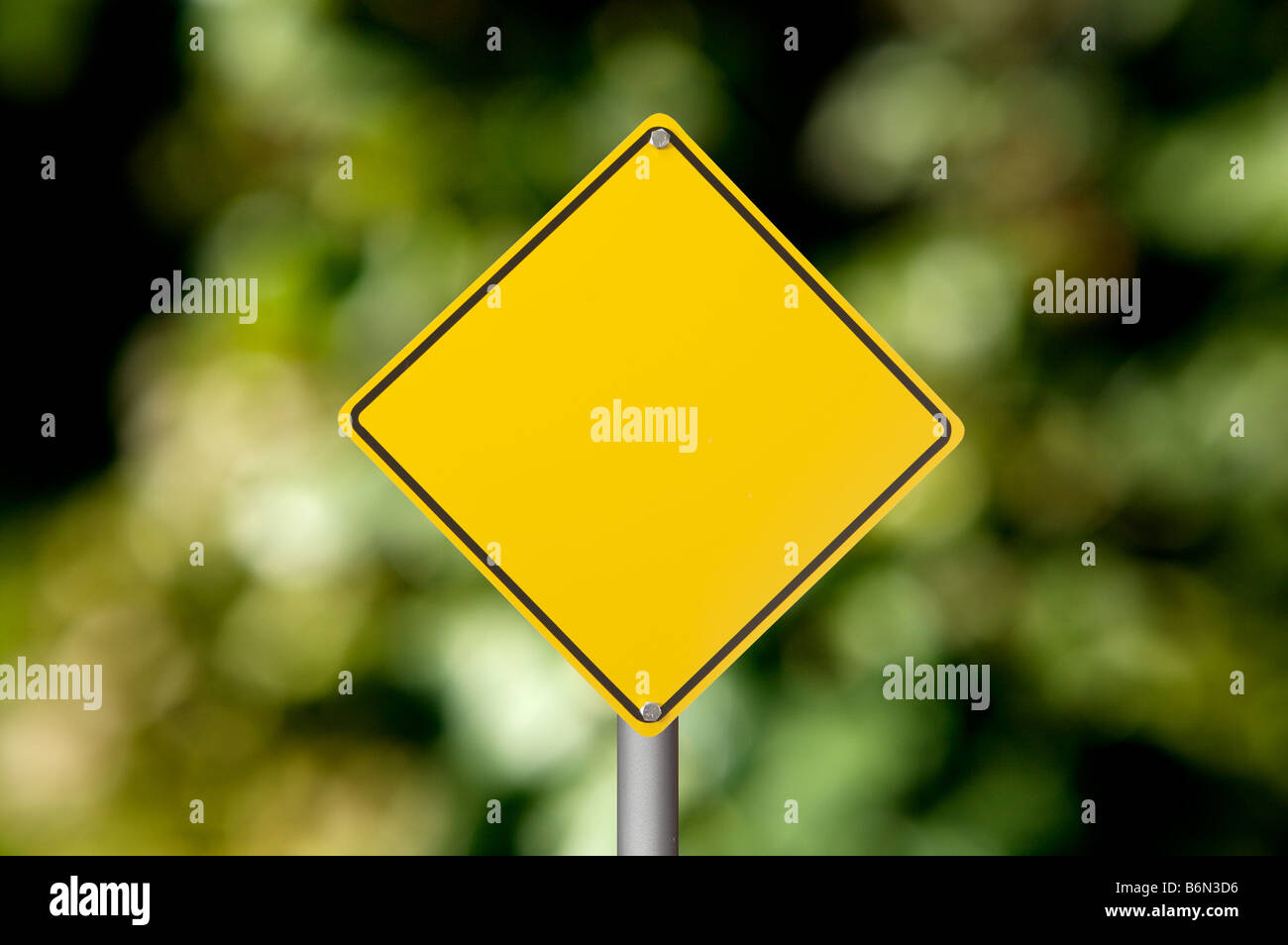 blank warning sign Stock Photo - Alamy