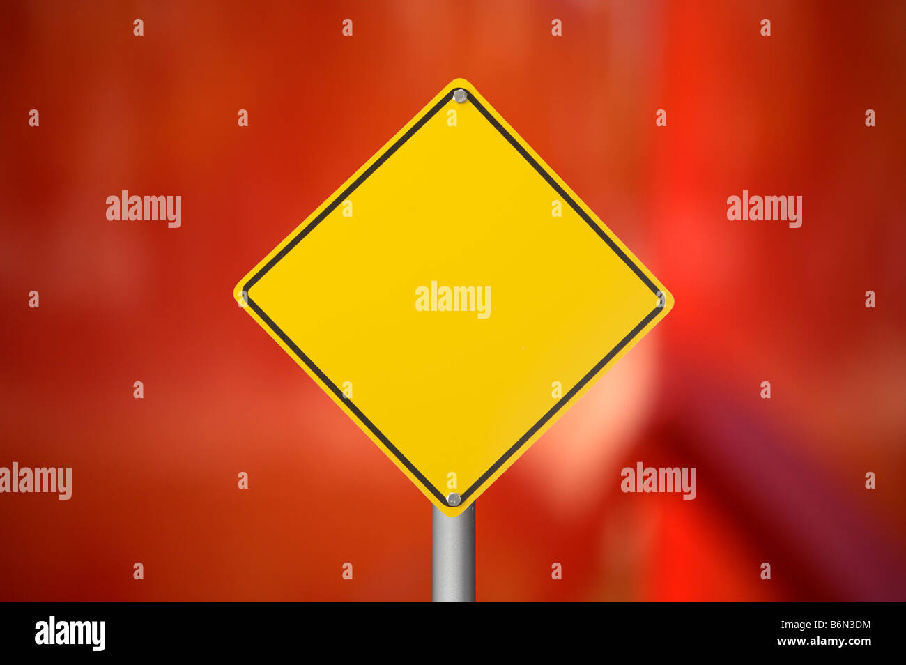 blank warning sign Stock Photo - Alamy