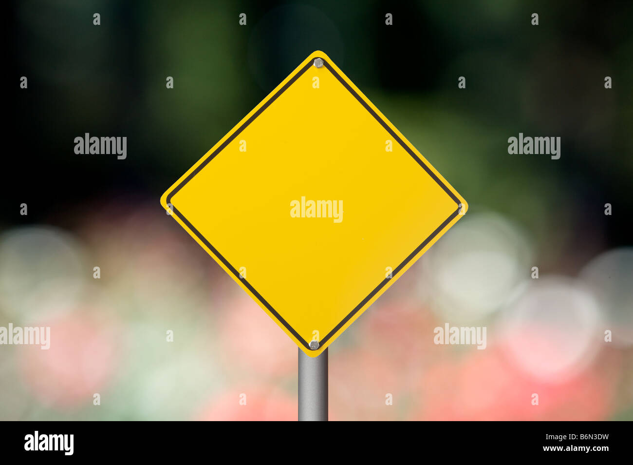 blank warning sign Stock Photo - Alamy