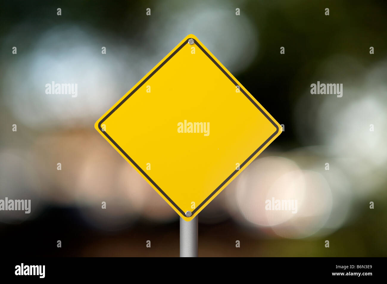 blank warning sign Stock Photo - Alamy
