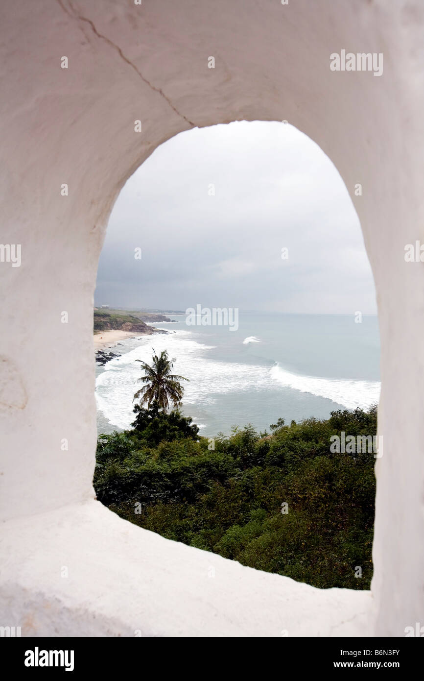Ghana, west coast, Senya Beraku. Fort Good Hope, village beach Stock ...