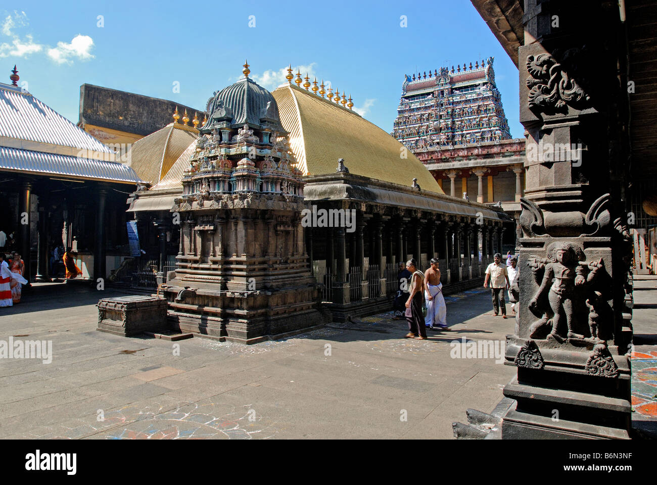 NATARAJA TEMPLE IN CHIDAMBARAM TAMILNADU Stock Photo - Alamy