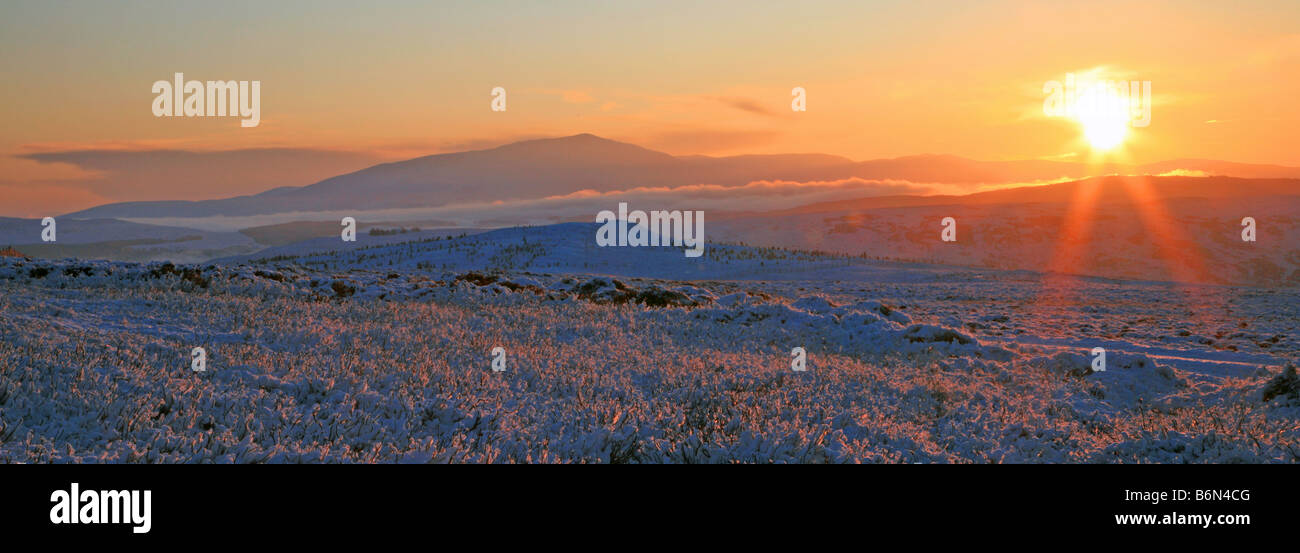Perthshire winter sunset Stock Photo - Alamy