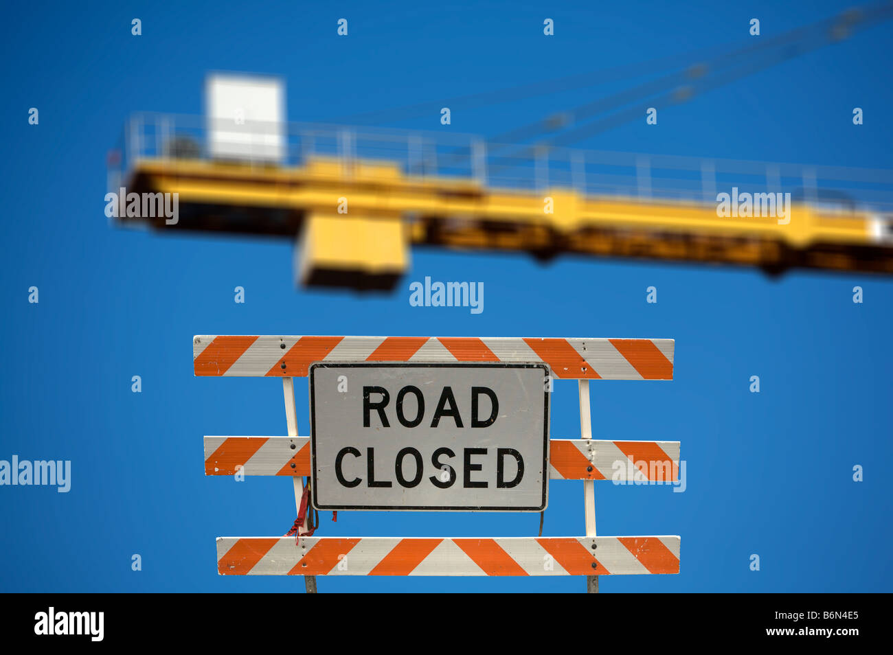 road closed traffic sign Stock Photo - Alamy