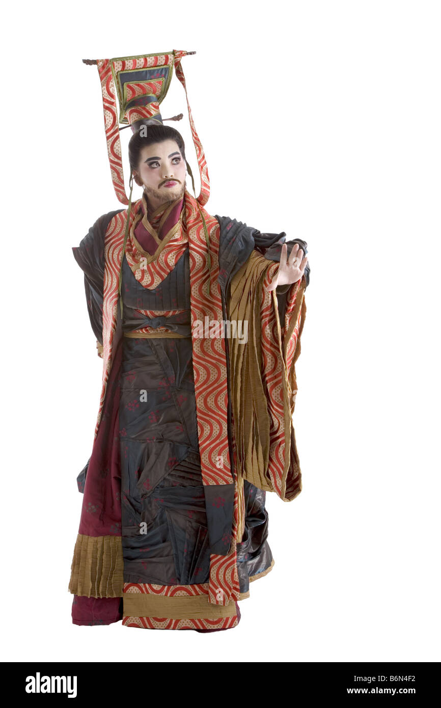 Mature man wearing traditional king clothing Stock Photo - Alamy