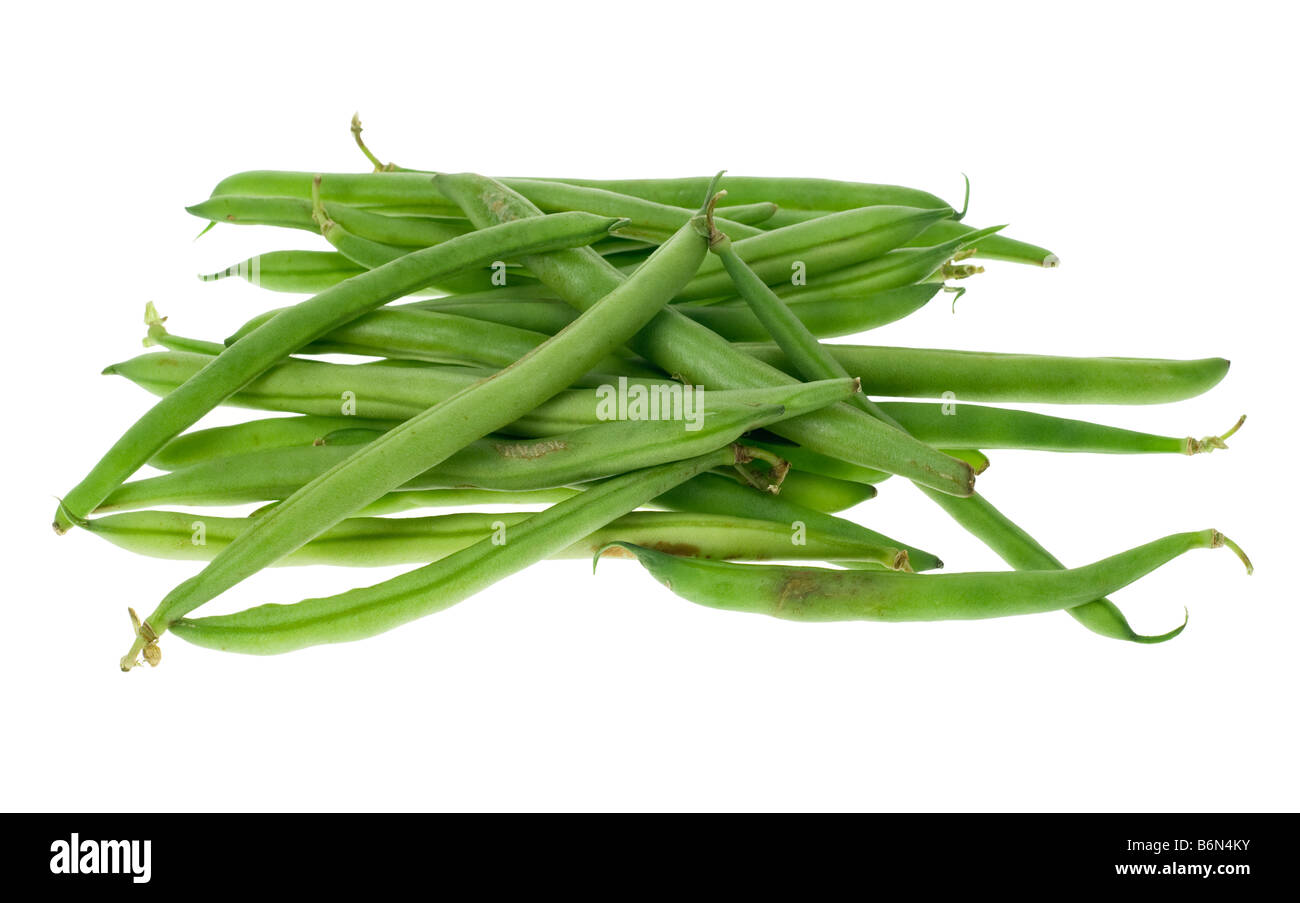 fresh beans isolated on a white background Stock Photo - Alamy