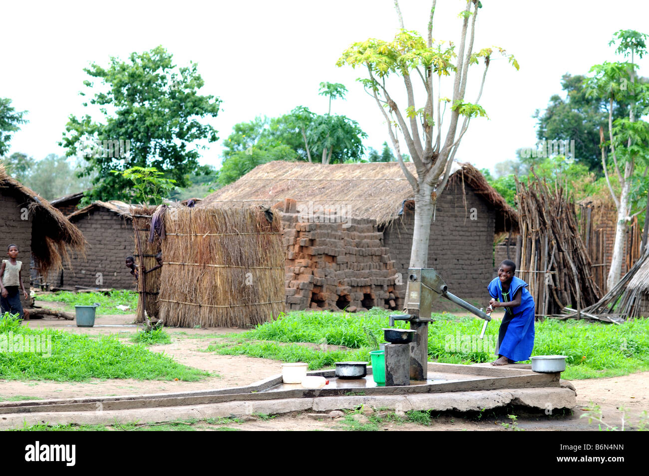 rural scene malawi Stock Photo - Alamy