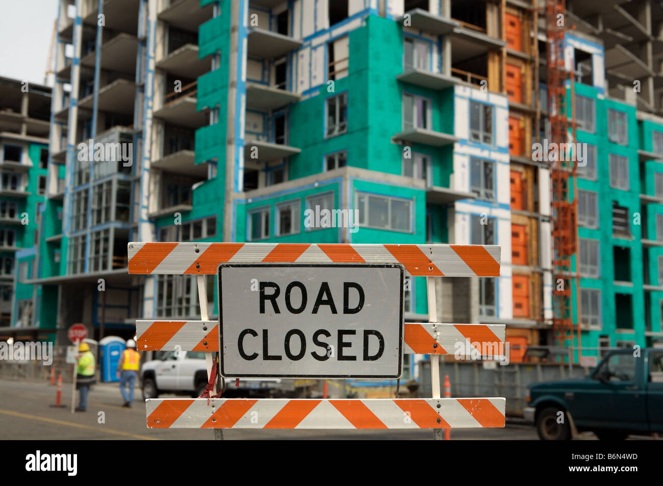 road closed traffic sign Stock Photo - Alamy