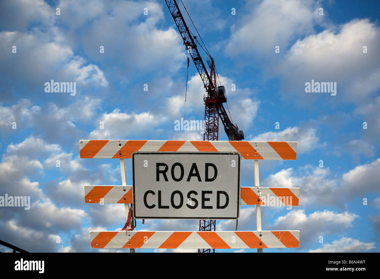 road closed traffic sign Stock Photo - Alamy