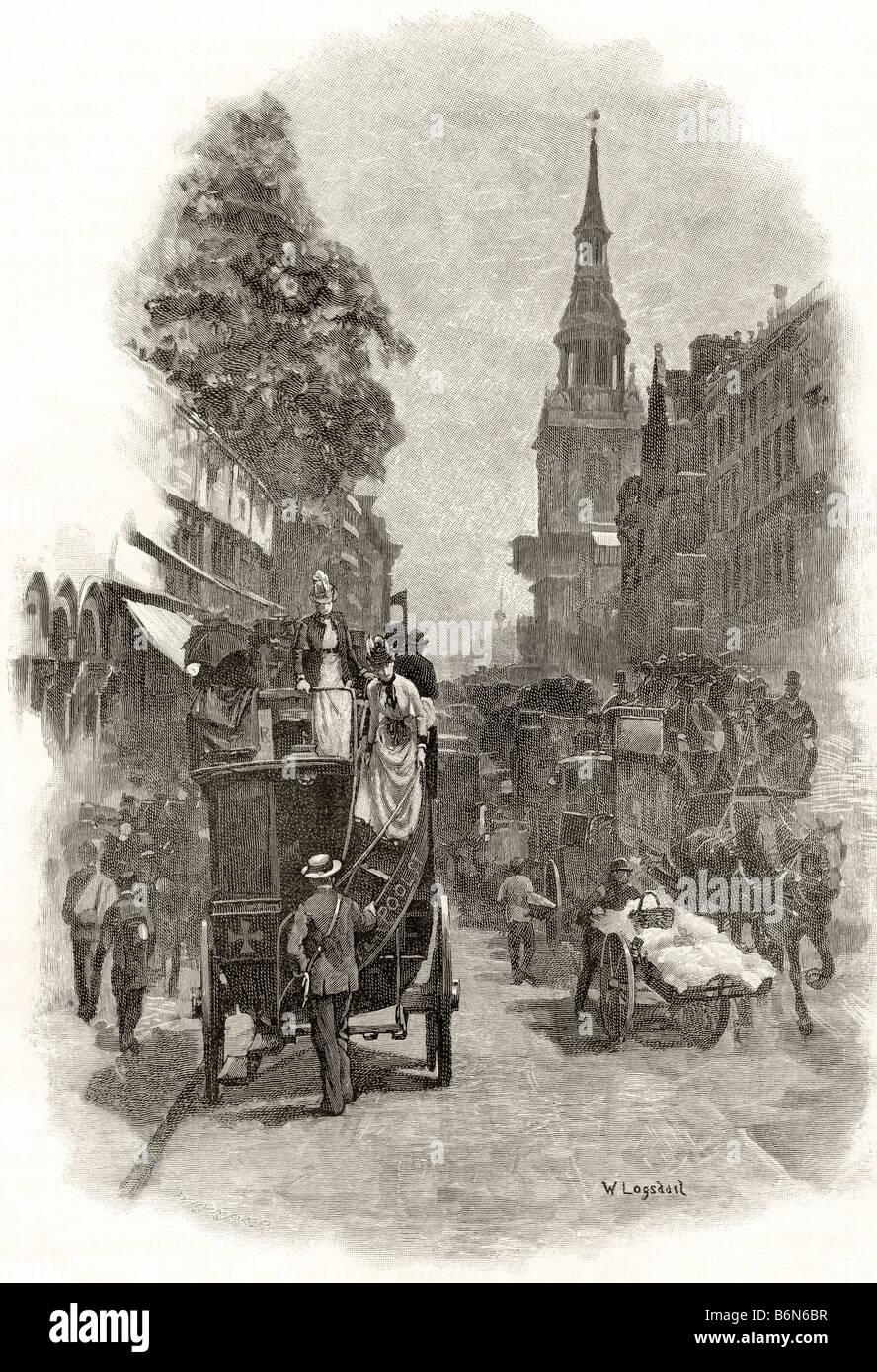 Cheapside london 19th century hi-res stock photography and images - Alamy