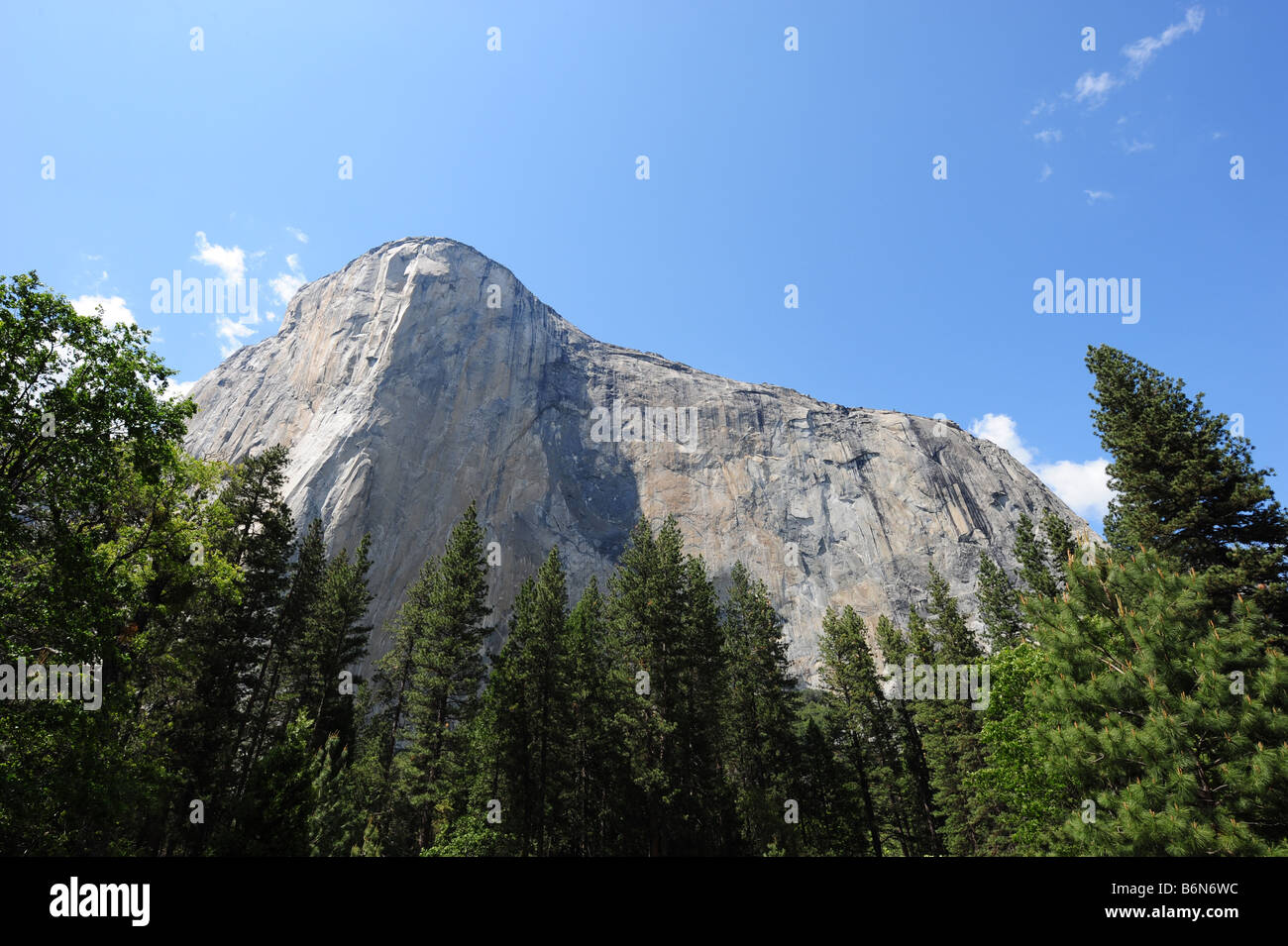 The mountain El Capitan inside Yosemite National Park Stock Photo - Alamy