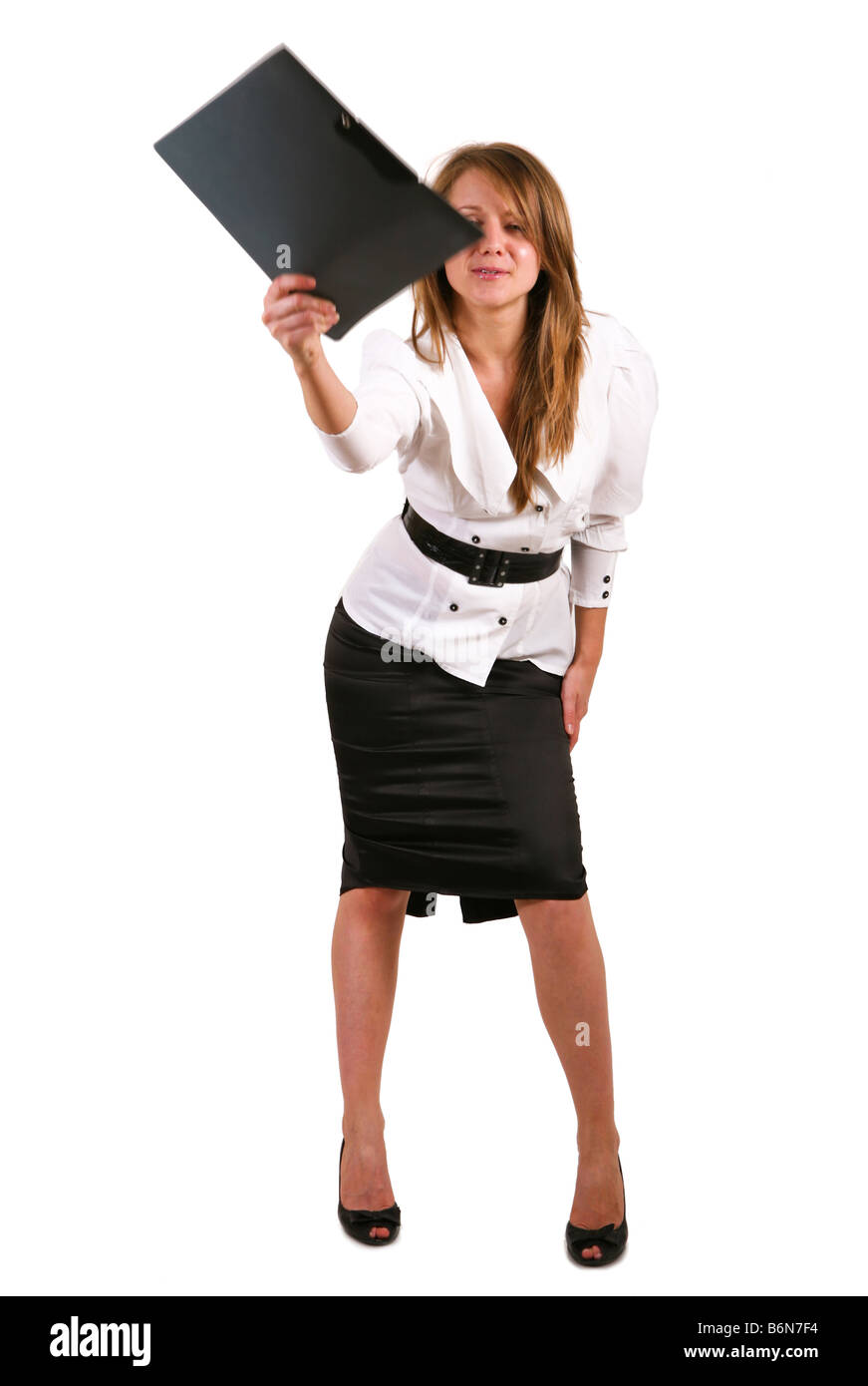 Angry boss woman Cut Out Stock Images & Pictures - Alamy