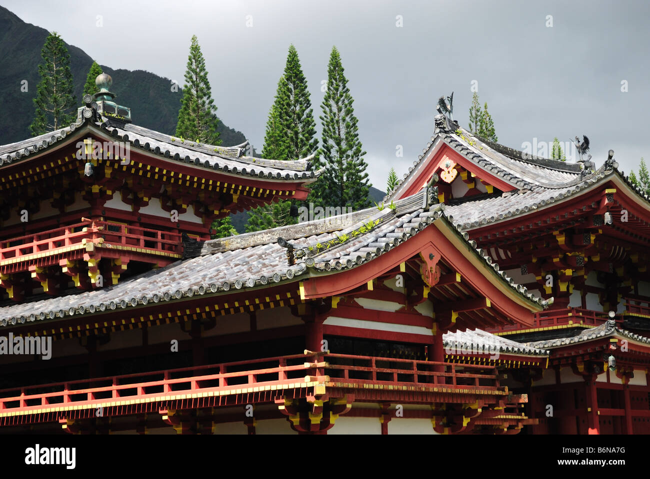 Roof of the Byodo-In Temple Stock Photo - Alamy